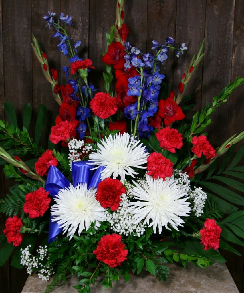 Patriotic Memorial Day Flowers - Gordon Boswell